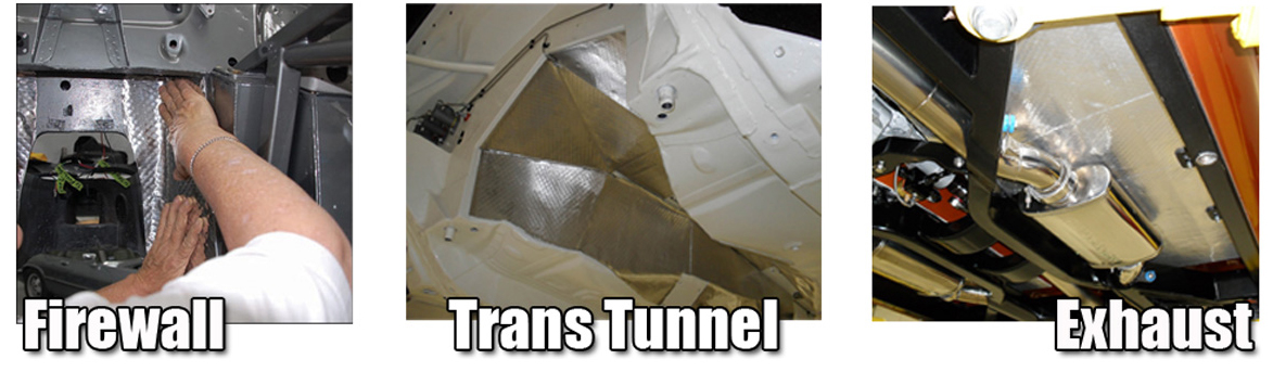 Peel and stick heat shield suitable for trucks, cars, bikes, boats and ...